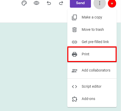 How to Print a Google Form and Its Responses