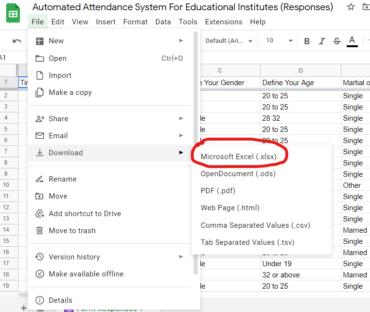 How To Export Google Form To Excel