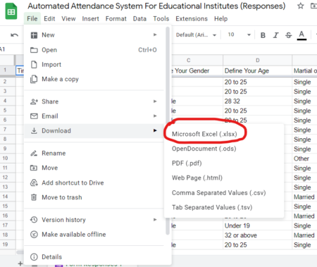 How To Export Google Form To Excel